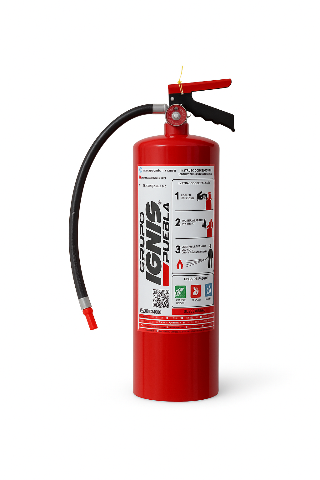 Extintor PQS ABC 6 kg – Grupo Ignis
